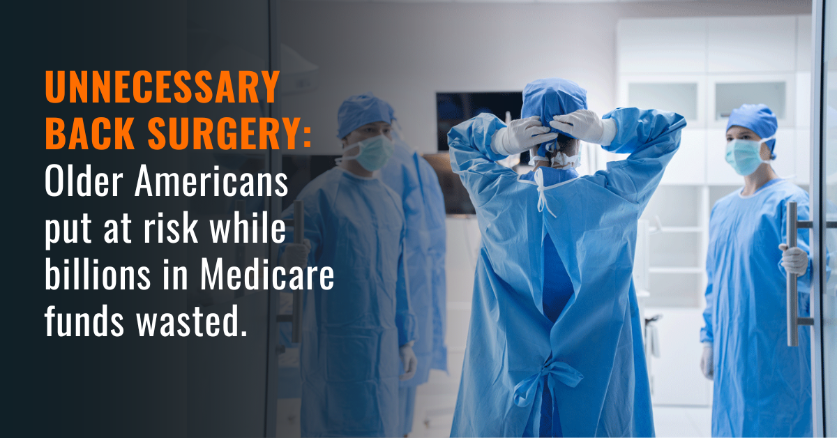 Unnecessary Back Surgery - Lown Institute Hospital Index